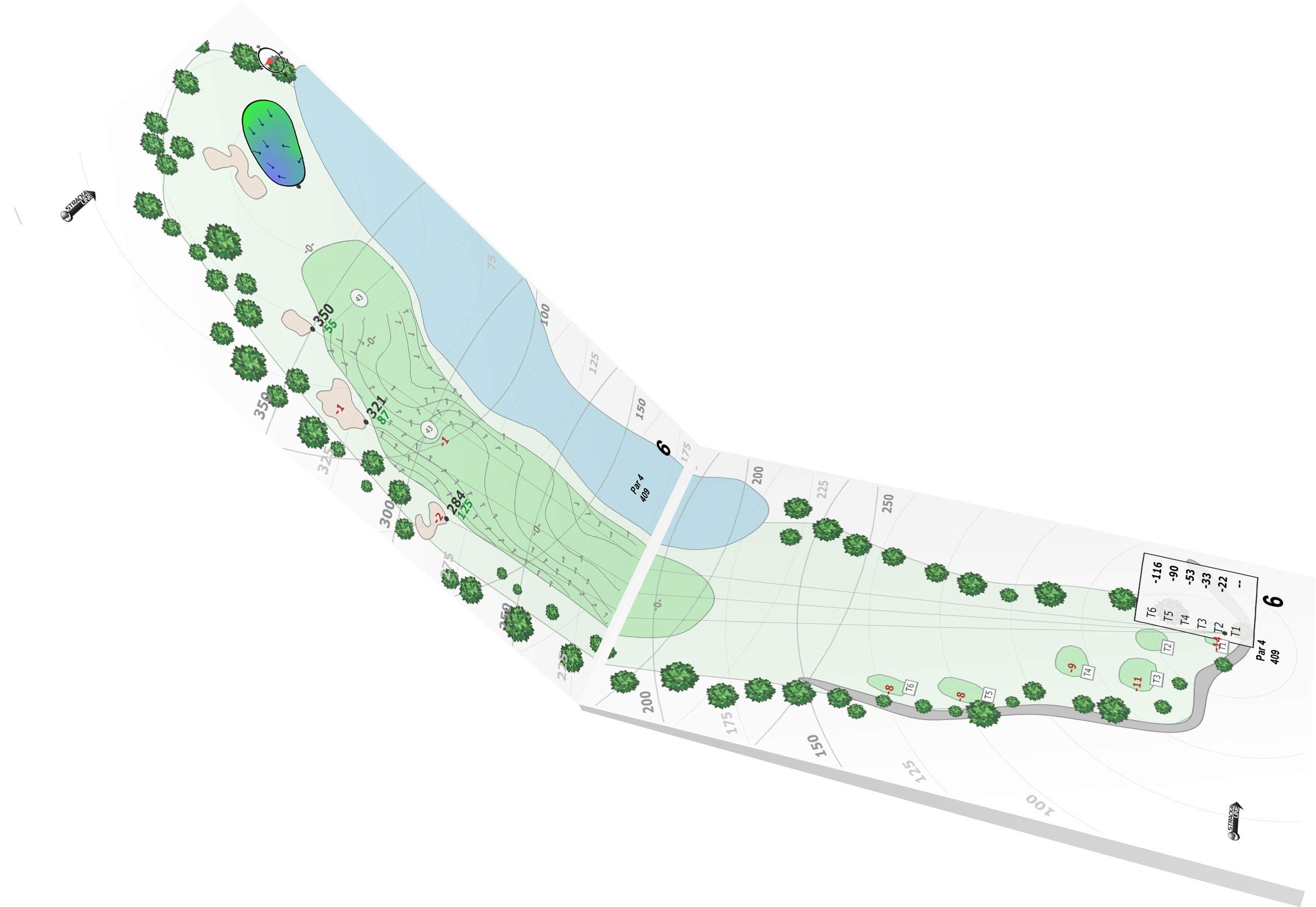 StrackaLine Yardage Book for San Pedro Driving Range & Par 3 Golf Course - San Antonio,TX