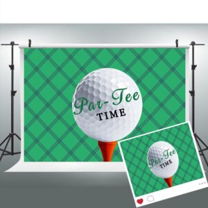 par-tee golf green photography backdrop for birthday retirement party 5x3ft club sports decoration banner background photo booth studio props bjmylu561