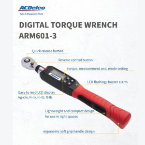 ACDelco 3/8" Digital Torque Wrench (3.7 to 37 ft-lbs.) and CTA Tools Spark Plug Gapper