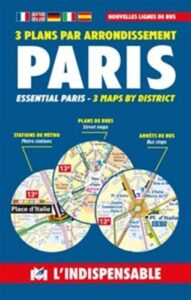 paris transport 3 plans par arrondissement: nouvelles lignes de bus