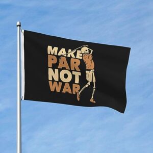 IMEEGIEN Make Par Not War Flag 3x5 Ft Double-Sided Outdoor Decoration Banner Durable Home Yard Flags Polyester Welcome Flag