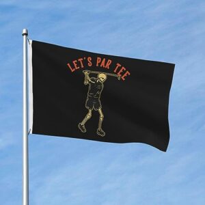 IMEEGIEN Let's Par Tee Flag 3x5 Ft Double-Sided Outdoor Decoration Banner Durable Home Yard Flags Polyester Welcome Flag