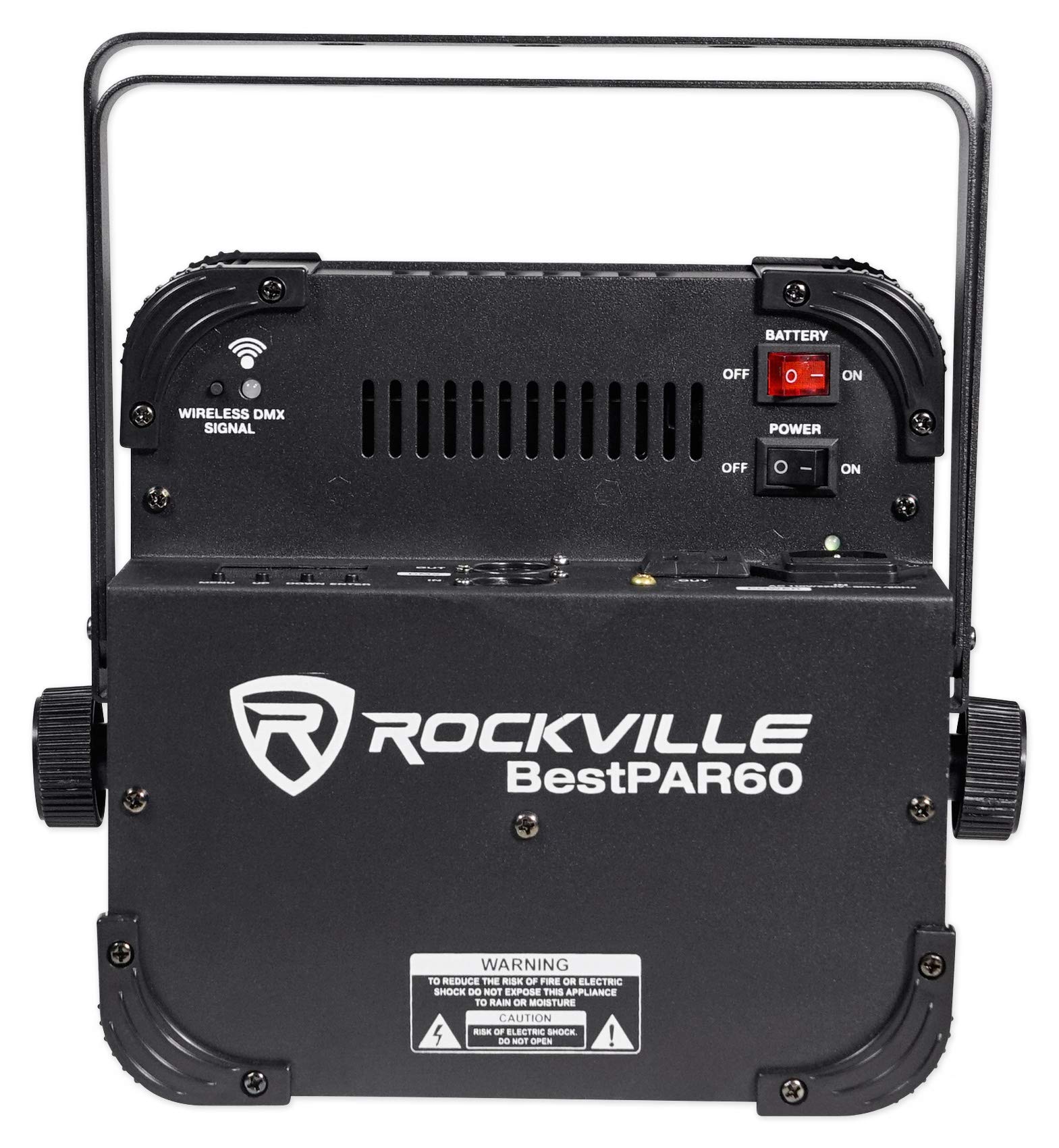 (12) Rockville BEST PAR 60 Battery Wash Lights Wireless DMX+384 Ch. Controller