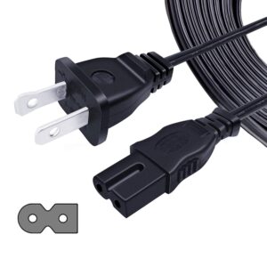 8ft ac power cord replacement for sony playstation 1 2 ps1 ps2,bose cinemate series ii 15 digital home theater speaker companion 3 5 multimedia speaker system power cord 2 prong ac cable