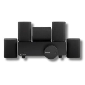 platin milan 5.1 surround sound speaker system - wireless home theater system for smart tvs - wisa certified - with wisa soundsend transmitter included