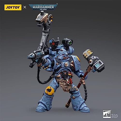 HiPlay JoyToy Warhammer 40K Space Wolves Iron Priest Jorin Fellhammer 1:18 Scale Collectible Action Figure