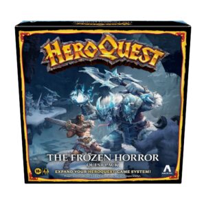 avalon hill heroquest the frozen horror quest pack, dungeon crawler game for ages 14+, requires heroquest game system to play