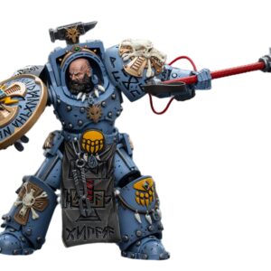 HiPlay JoyToy Warhammer 40K Collectible Figure: Space Wolves Arjac Rockfist 1:18 Scale Action Figures JT6878 (Rockfist)