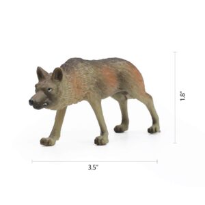 RESTCLOUD 7Pcs Wolf Toy Figurines Set Wolf Animals Figures (Wolf Set A)