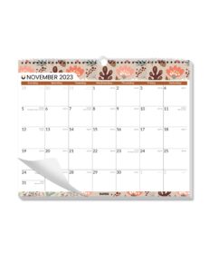 sunee wall calendar 2023-24, now to december 2024, 15 months large monthly calendar for office, 14.5x11.5, floral decorative