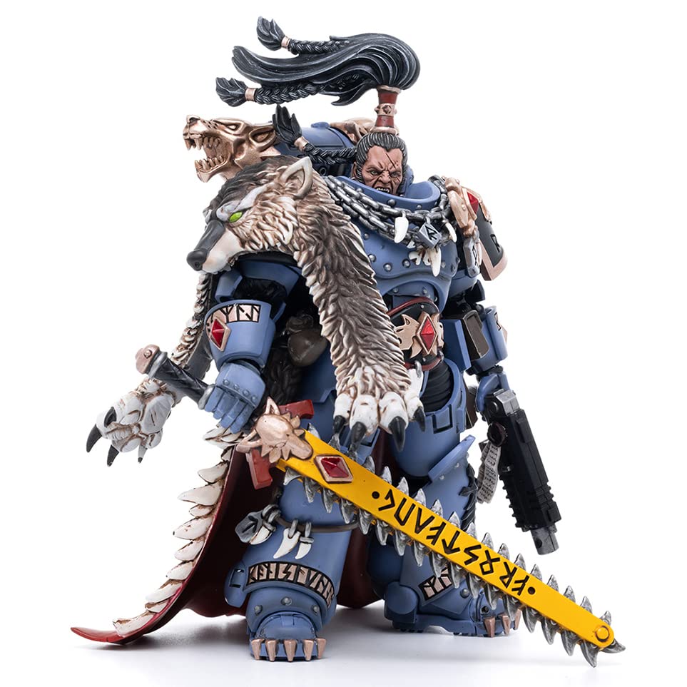 JoyToy Warhammer 40,000 1/18 Action Figure Space Wolves Ragnar Blackmane Model