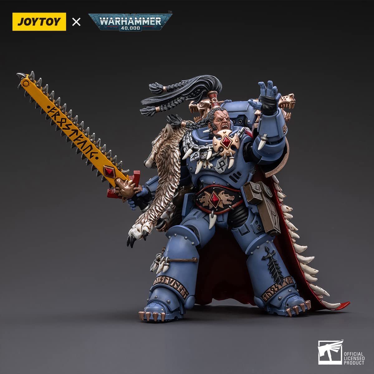 JoyToy Warhammer 40,000 1/18 Action Figure Space Wolves Ragnar Blackmane Model