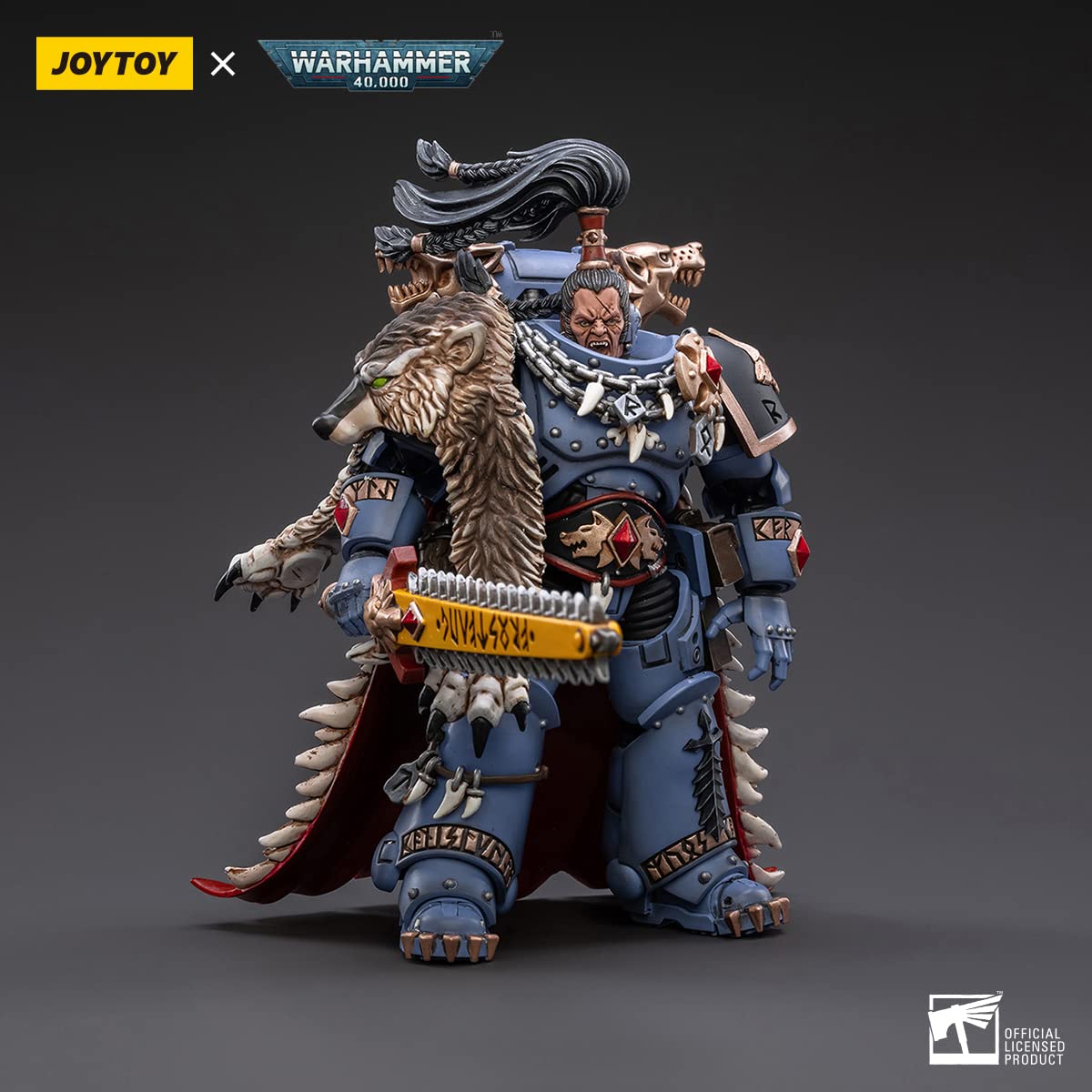 JoyToy Warhammer 40,000 1/18 Action Figure Space Wolves Ragnar Blackmane Model