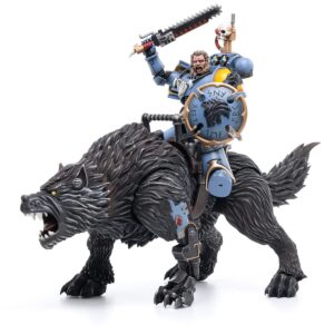 joytoy warhammer 40k 1/18 space wolves thunderwolf cavalry frode action figure warrior joy toy models