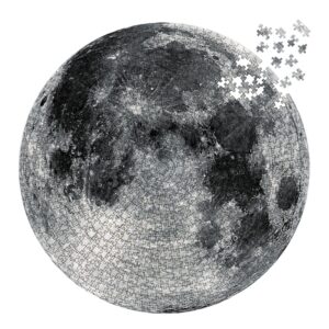 maxrenard game 1000 pieces jigsaw puzzle round puzzle toy the moon