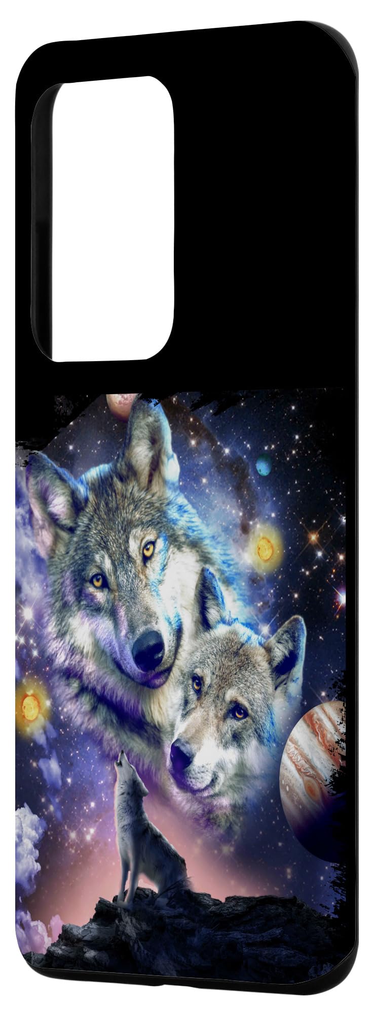 Galaxy S20 Ultra Cosmic Space Wolf, Wolves Family Howling, Celestial Bond Case