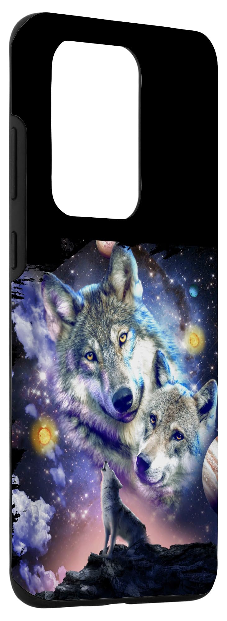 Galaxy S20 Ultra Cosmic Space Wolf, Wolves Family Howling, Celestial Bond Case