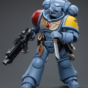 Pipigirl JoyToy 40K Space Marine Genuine License 1/18 Soldier, 4inch Models Space Marines Action Figures Kits (Space Wolves Intercessors)