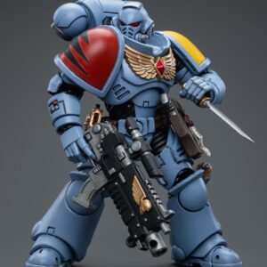 Pipigirl JoyToy 40K Space Marine Genuine License 1/18 Soldier, 4inch Models Space Marines Action Figures Kits (Space Wolves Intercessors)