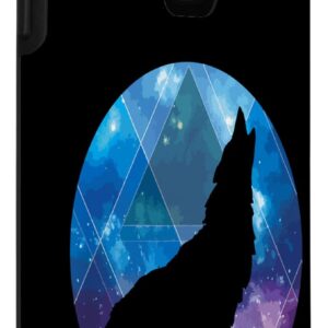 Galaxy S9 Wolf Galaxy Space Cosmic Howling Wolves Wolf Lover Gift Case