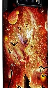 Galaxy S10 Halloween Wolf, Howling Wolves Family, Space Moon Case