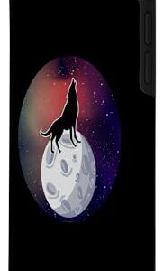 iPhone SE (2020) / 7 / 8 Cosmic Wolf Howling Moon Space Arctic Wolves Watercolor Case