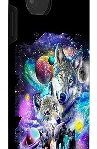 iPhone 11 Cosmic Space Wolf, Wolves Family Howling, Galactic Howl Case