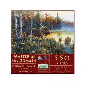 sunsout inc - master of his domain - 550 pc jigsaw puzzle by artist: jim hansel - finished size 15" x 24" - mpn# 67379