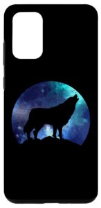 galaxy s20+ wolf galaxy space cosmic howling wolves wolf lover gift case