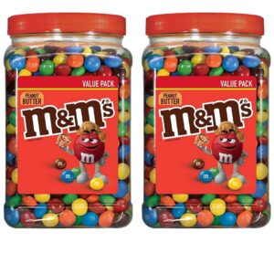 m&m's peanut butter chocolate bulk candy jar | 55 oz. each; 110 oz. total (2 pack)_ab