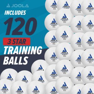 JOOLA Training 3 Star Table Tennis Balls 12, 60, or 120 Pack - 40+mm Regulation Bulk Ping Pong Balls for Competition and Recreational Play - Fun as a Cat Toy - Indoor and Outdoor Compatible