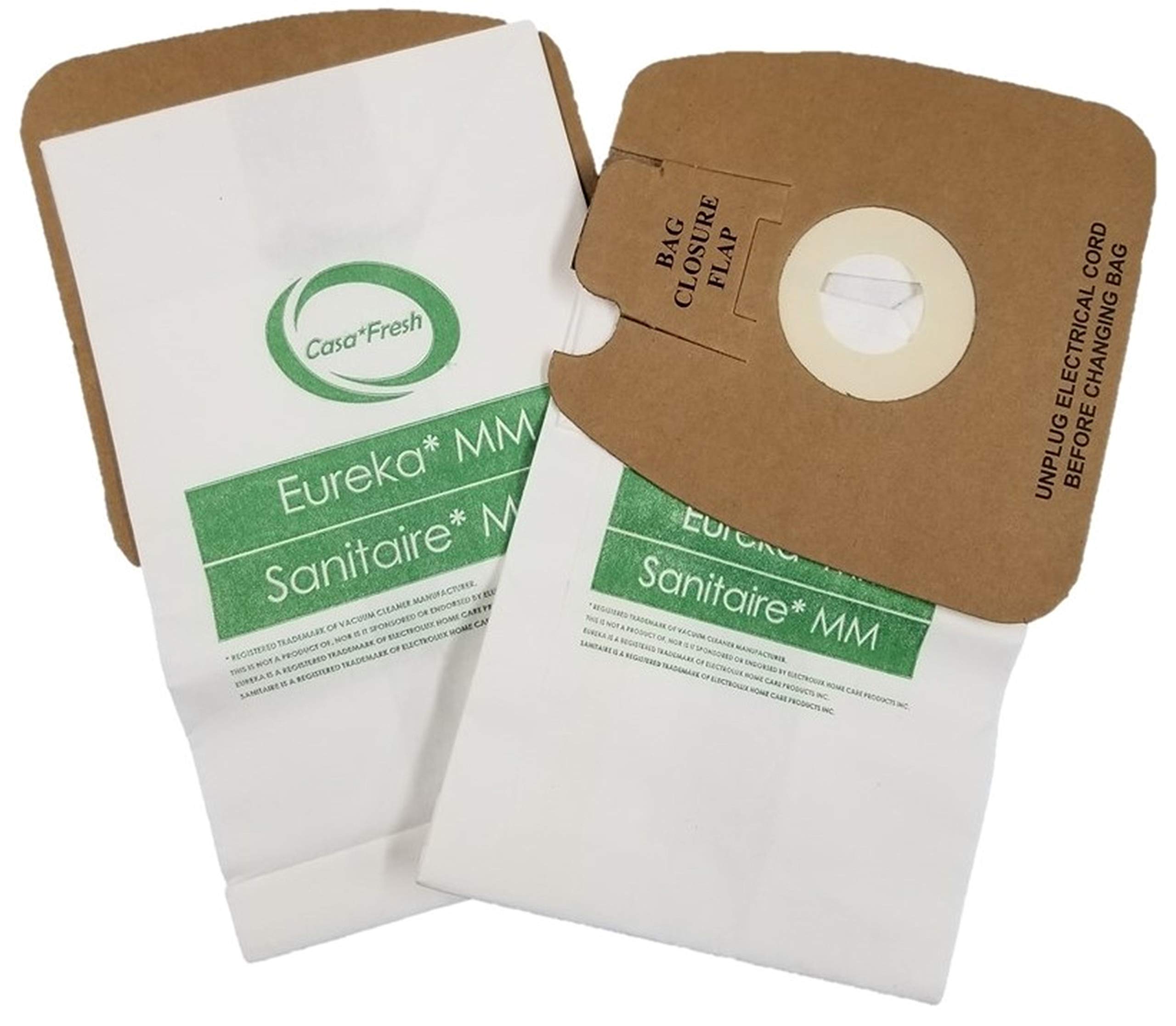 Casa Fresh 24 Pack Eureka MM Micro-Lined Mighty Mite and Sanitaire Allergen Filtration Vacuum Cleaner Bags. Compare To Part 60296C, 60295B, 60295A, 60295C