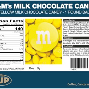 Yellow Milk Chocolate M&M's Candy (1 Pound Bag)