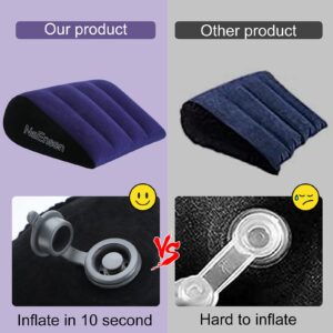 Sex Toys Adult Toys Pillow Position Cushion Triangle Inflatable Ramp Furniture Couples Toy Positioning for Deeper Position Support Pillow Men Women for Couples