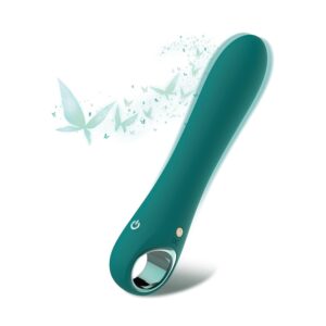 g spot vibrator dildo with 10 vibration modes, tuitionua soft silicone powerful vibrating massagers for clitoral vagina and anal stimulation, adult sex toys for women or men(green)