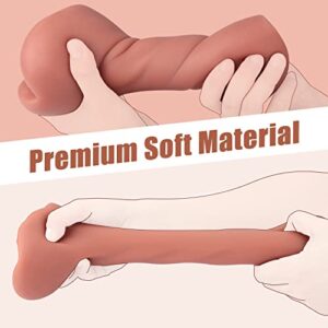 ENVONI Male Masturbators Adult Sex Toys with 3D Realistic Textured Pocket Pussy and Tight Anus Sex Stroker,Sex Doll Adult Sex Toy for Men,Men's Pocket Pussy Blowjob Stroker Anal Play