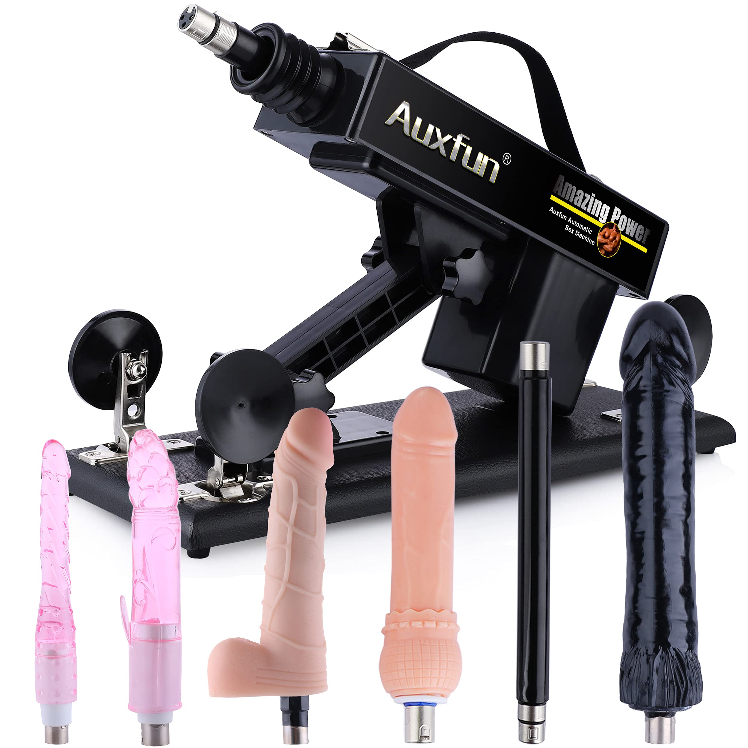 Sex Machine Thrusting Machines for Men Women,Love Machine Device Gun with 6 Attachments,3 XLR Connector Fucking Machine for Solo and Couples