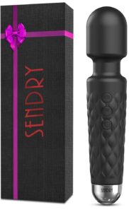 female vibrator, g-spot & sex toy, 20 modes & 8 speeds wand massager, quiet, waterproof, usb rechargeable vibrator, hand-held cordless sex toys vibrator for her pleasure, female adult toy (black)