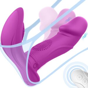 wiggling wearable vibrator mimic finger - sexy slave adult sex toys quiet panty vibrator with remote, 3 wiggling & 7 vibration g spot vibrator, sex toys for women (sex toy-panty)