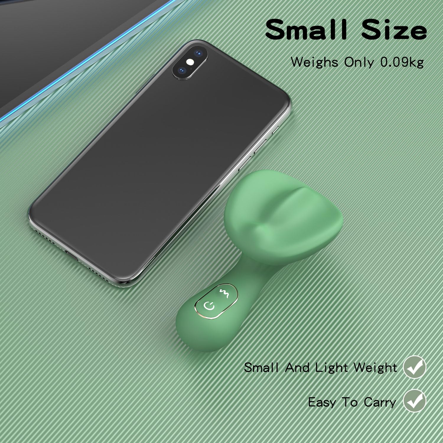 Sex Toy for Women, Clitoral Stimulator Mini Vibrator with 10 Vibrating Modes, Adult Toys Sex Novelties Toy Clit Vibrator for Female's Pleasure, Quiet Egg Vibrator for G Spot Nipple (Green)