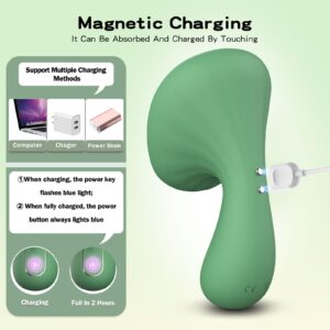 Sex Toy for Women, Clitoral Stimulator Mini Vibrator with 10 Vibrating Modes, Adult Toys Sex Novelties Toy Clit Vibrator for Female's Pleasure, Quiet Egg Vibrator for G Spot Nipple (Green)