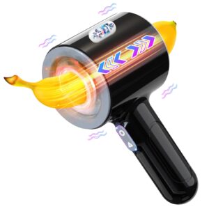 automatic male masturbator, foreglad stroking male masturbators cup with 7 powerful thrusting & vibrating modes, blowjob machine pocket pussy for men, dual open-ended penis massager sex toys for men