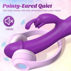 Sex Toys for Women Rabbit Vibrator - Adult Toys G Spot Vibrator, MEANINS Quiet Vibrators Dildo, Female Vibrator Sex Toy with Clitoris Stimulator, Sexual Pleasure Tools, Juguetes Sexuales Vibradores