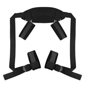 Double Couple BDSMS Bed Restraints Kit Sex Toys Wrist Leg Restraint Straps Hand & Ankle Cuffs Adults Bed Sex Bondage Restraints Set Sex Play for Couples