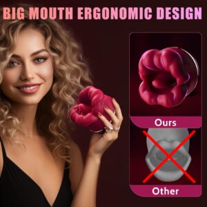 Sex Toys Clitoral Vibrator for Women - Rose Adult Toys with 8 Tongue Licking & 8 Vibrating Modes Rose Sex Stimulator,Nipple Toys Vibrators Adult Toys Games for Man Woman Couples Pleasure