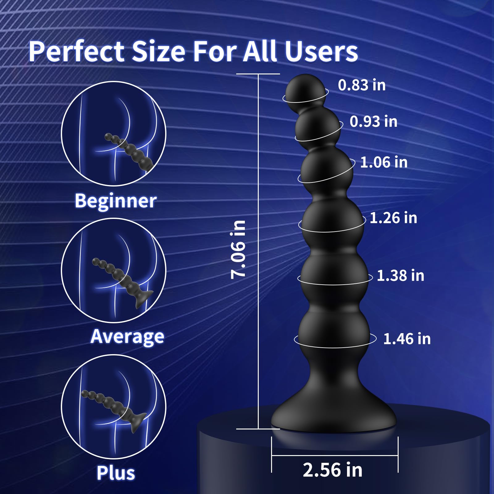 Vibrating Anal Beads Butt Plug Adult Sex Toys Anal Vibrator APP Control with 9 Vibrating Sex Toys for Men, Women and Couple Games Prostate Massager Adult Toys Bullet Vibrator Silicone Waterproof