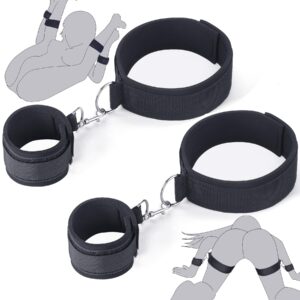 bdsm bondage sex toys restraints, couples sex toy handcuffs adjustable sex cuffs sex restraints straps wrist-to-thigh, restraint set adult sex toys for couple