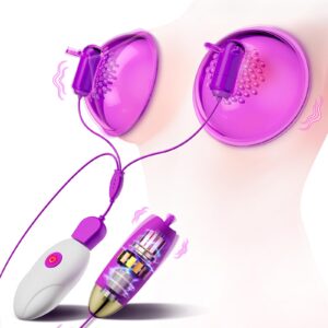 nipple clitoral vibrator sex toys - likkcut 2 in 1 nipple toys for women with 10 vibration licking modes clitoral stimulator vibrators, rechargeable adult toys games for women couples, purple (a)