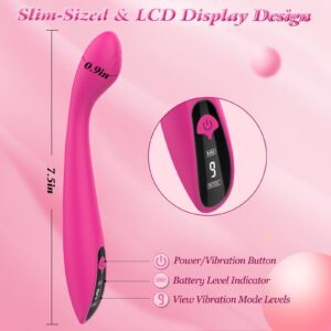 Sex Toys G Spot Vibrator - Adult Toys Vibrators Clitoral Stimulator Anal Toy Dildo Finger with 9 Vibrations for Women Couples Sex Toys with LCD Display, Waterproof Wand Massager Adult Sex Toys & Games