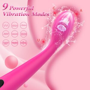 Sex Toys G Spot Vibrator - Adult Toys Vibrators Clitoral Stimulator Anal Toy Dildo Finger with 9 Vibrations for Women Couples Sex Toys with LCD Display, Waterproof Wand Massager Adult Sex Toys & Games